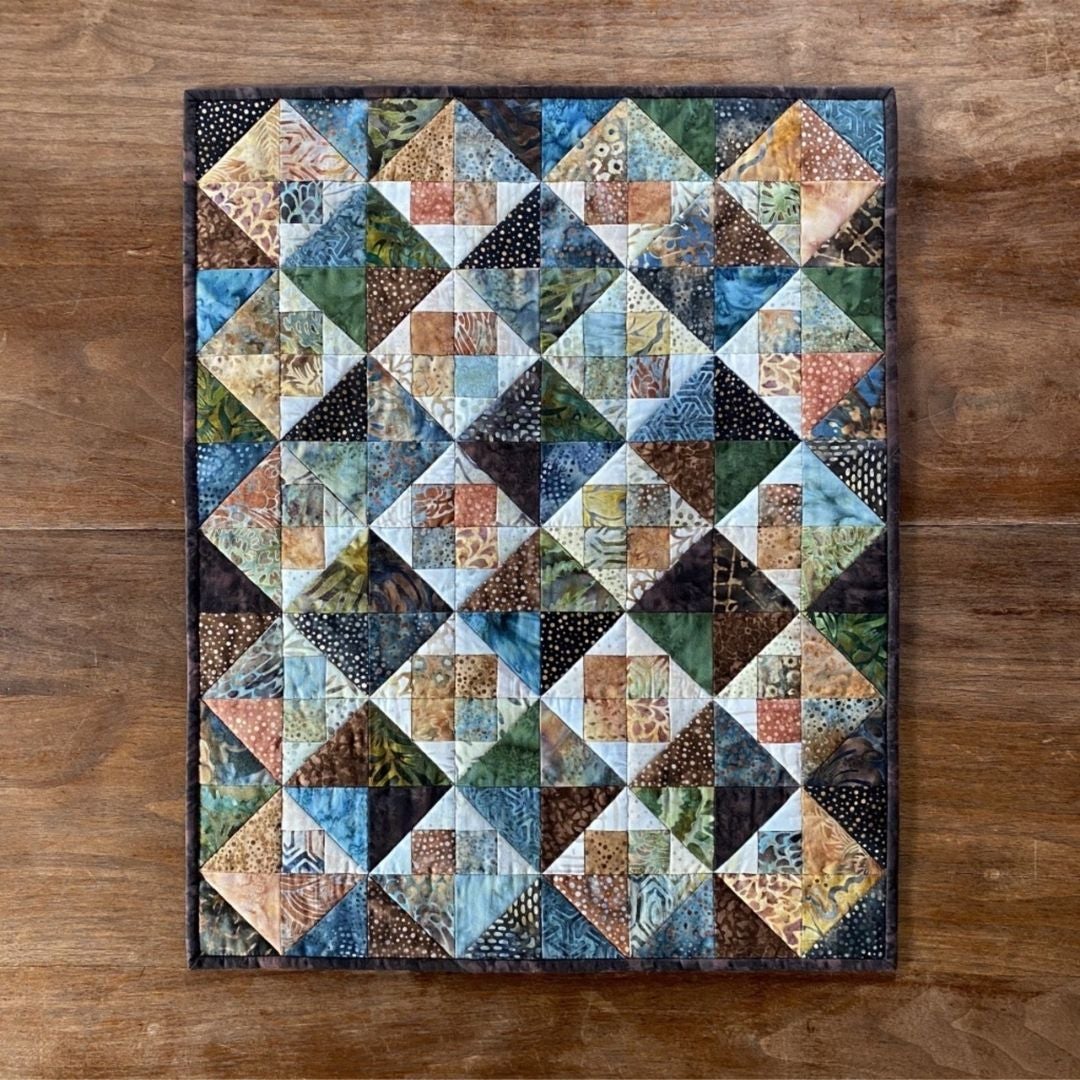 Exploring Batiks - Triangles & Squares Kit - Precision Cut, Labeled ...