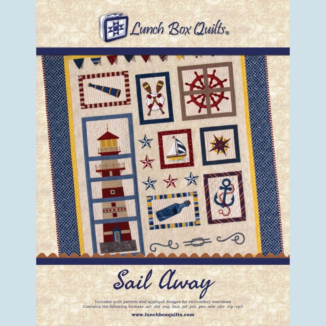 Sail Away Machine Embroidery CD | Just A Little Something